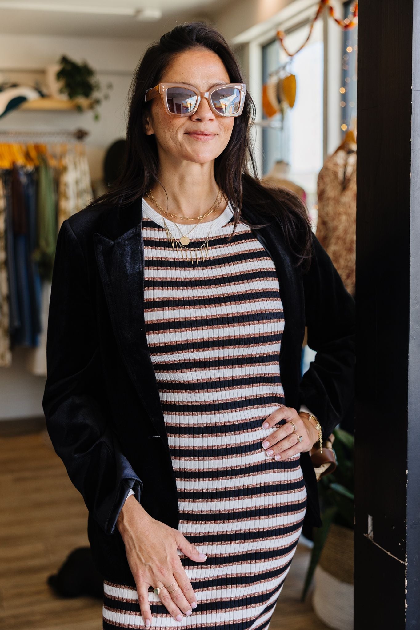 The Lizzy Blazer - Black – Rowan Boutique